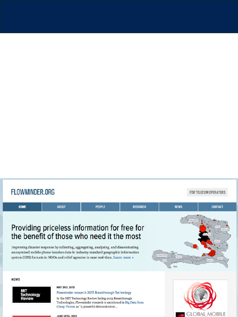 Flowminder Establishing Effective Partnerships - Potential and Limitations of MNO CDR Data | PDF