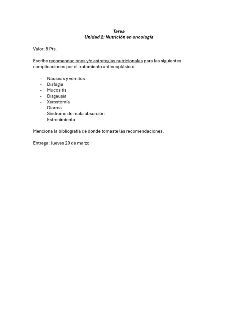 Tarea Onco | PDF