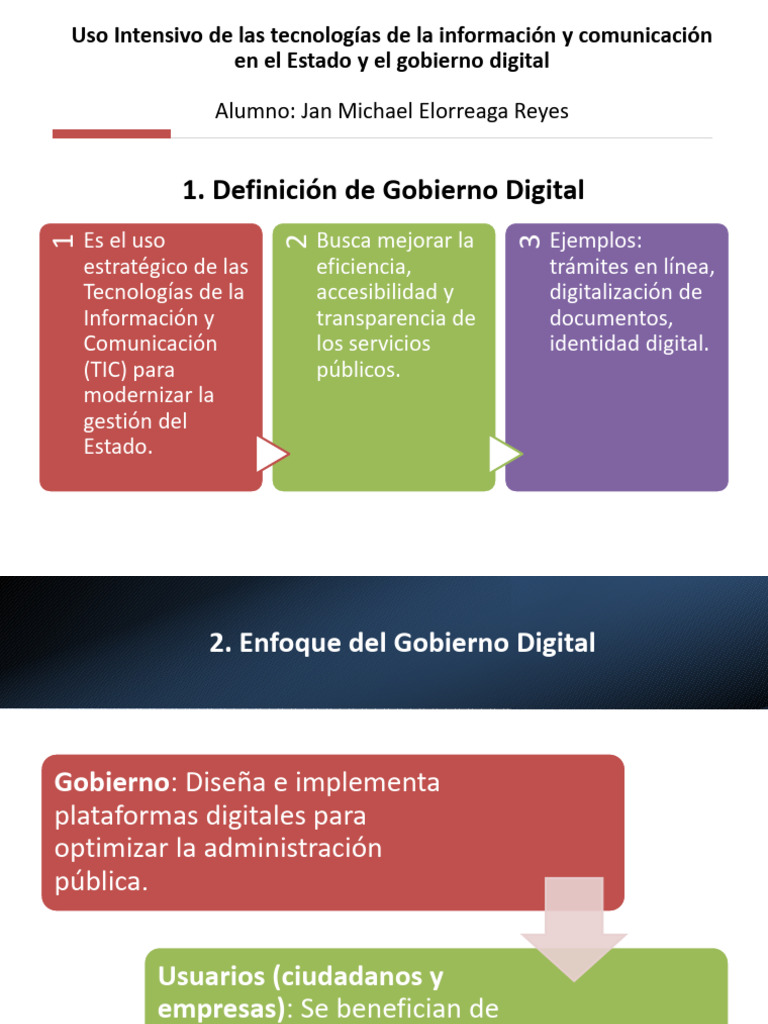 Gobierno Digital: Eficiencia y Transparencia | PDF | Gobierno E ...