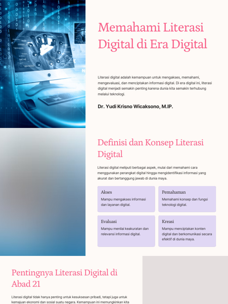 PERTEMUAN 2 Memahami Literasi Digital Di Era Digital | PDF
