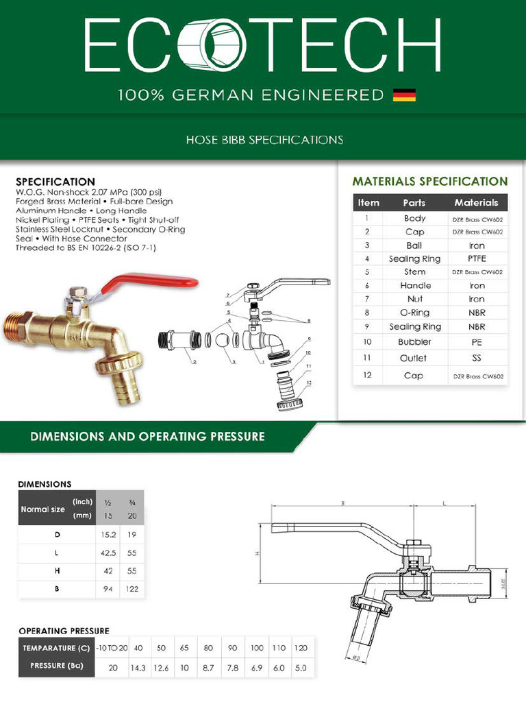 Ecotech-Hose Bibb | PDF