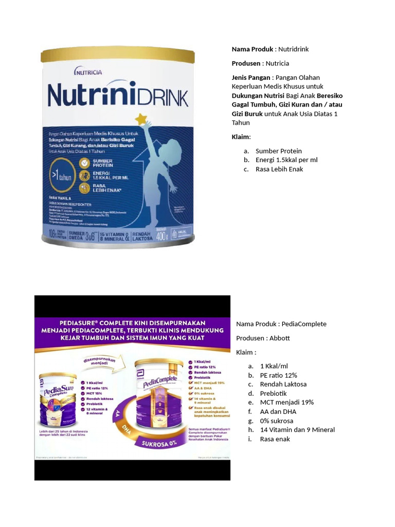 Produk Kompetitor PKMK Anak | PDF