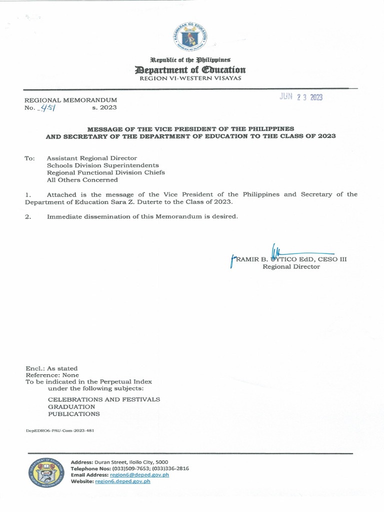 Deped Sec Message | PDF
