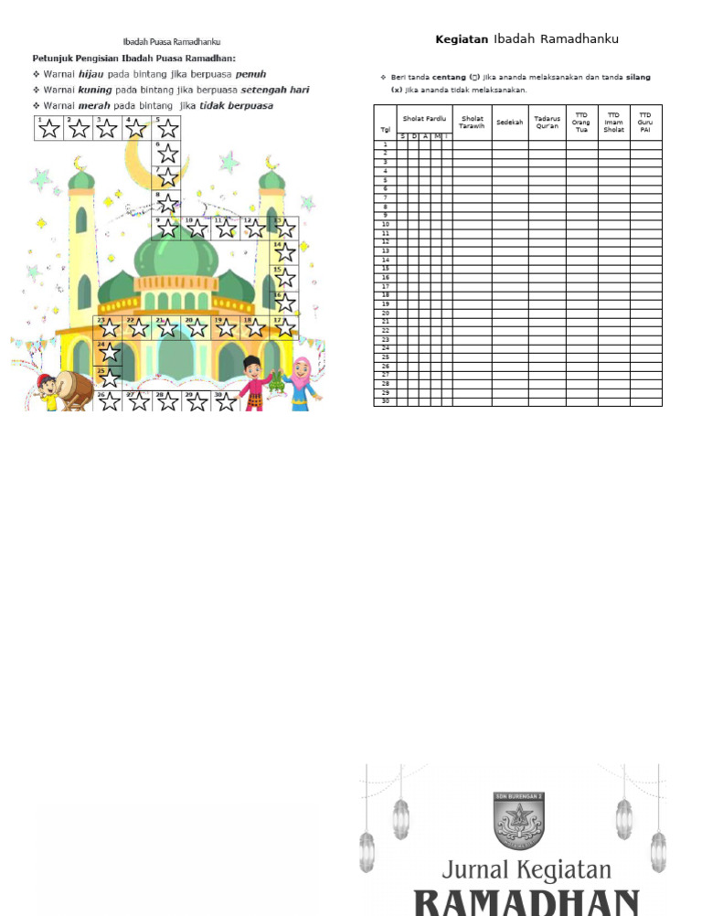 Buku Diary Ibadah Ramadhan | PDF