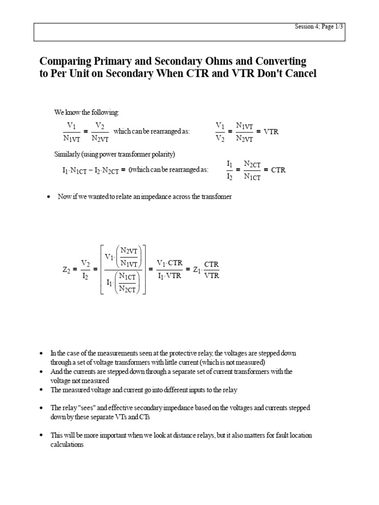 Transformer Impedance Conversion Guide | PDF | Electrical Impedance | Transformer