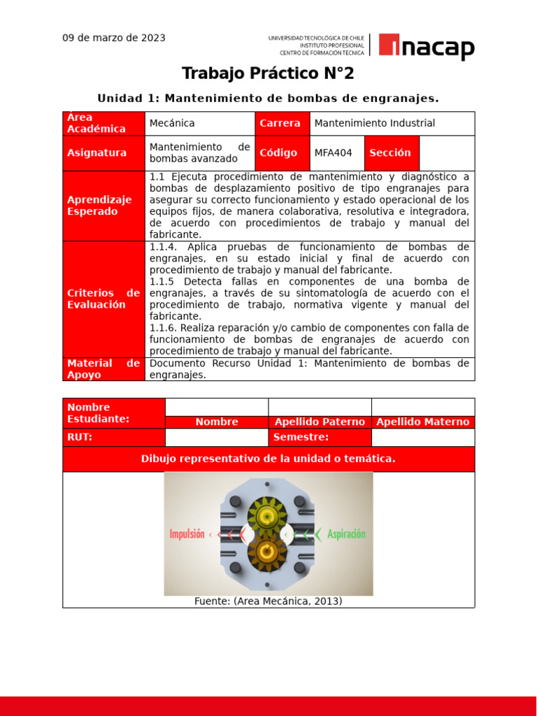 Mfa404 U1 TP2 | PDF | Engranaje