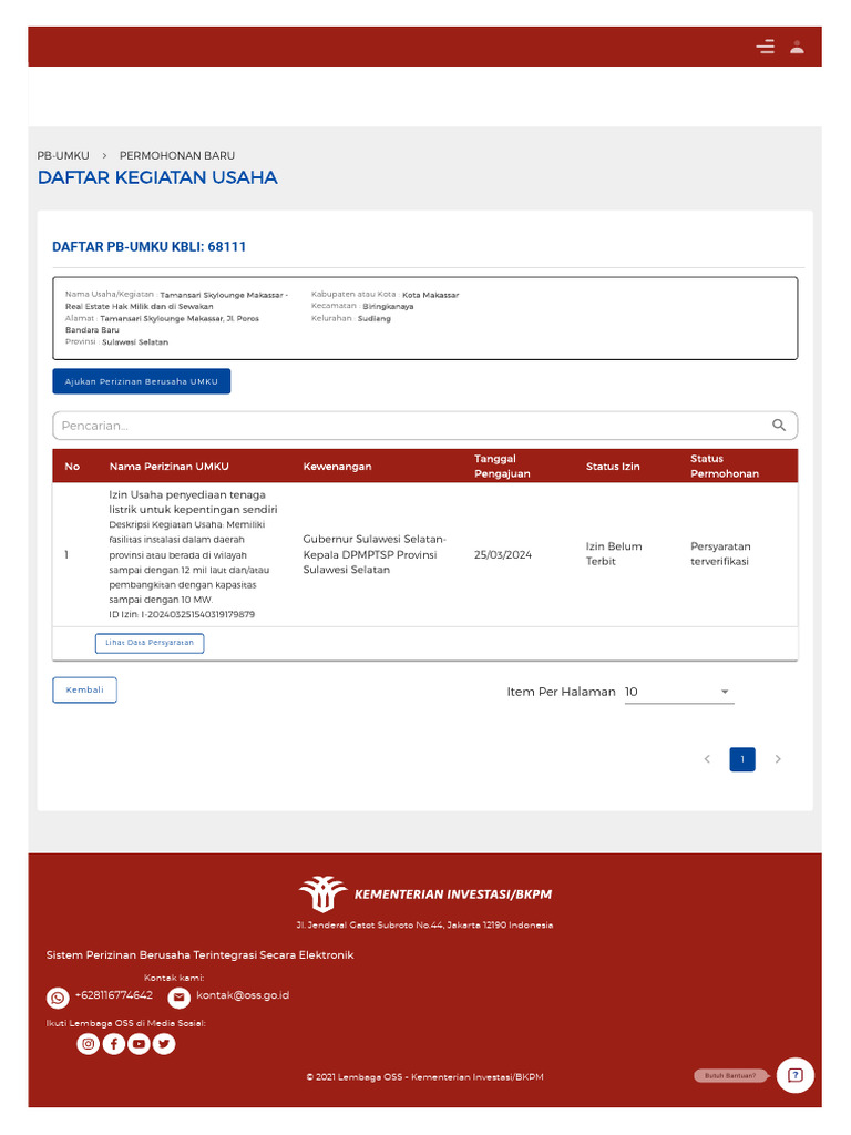 OSS Berbasis Risiko. | PDF