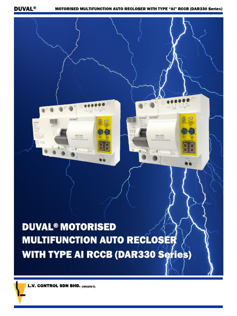 Duval RCCB & Auto Recloser | PDF | Alternating Current | Insulator ...