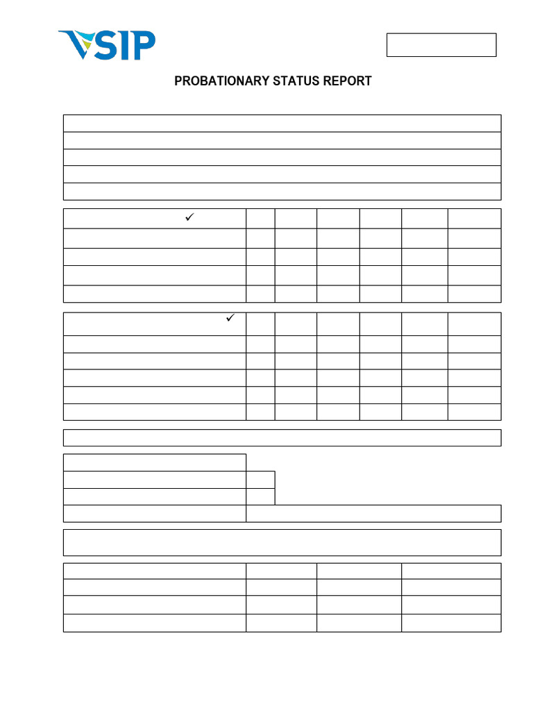 HRA0208PSR01 - Probation Status Report | PDF