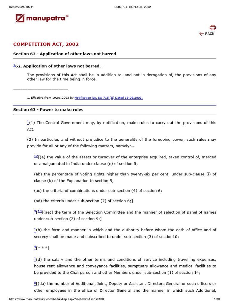 Competition Act 2002: Key Provisions Explained | PDF | Tribunal ...