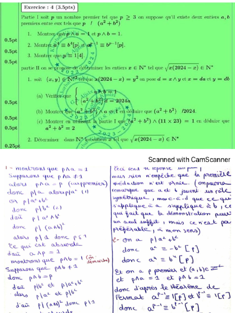 Exercice Arithmétique | PDF