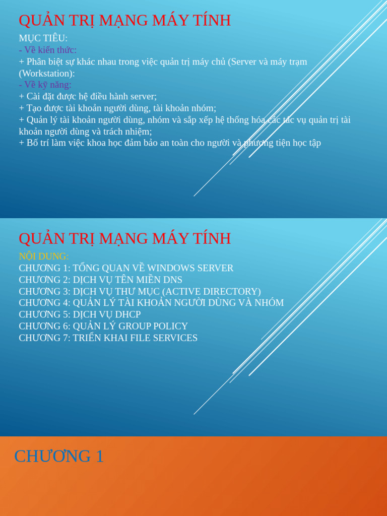 Quan Tri Mang May Tinh | PDF