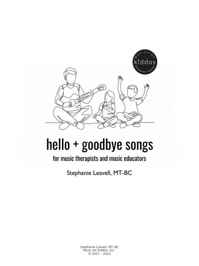 Kids' Hello and Goodbye Songs | PDF