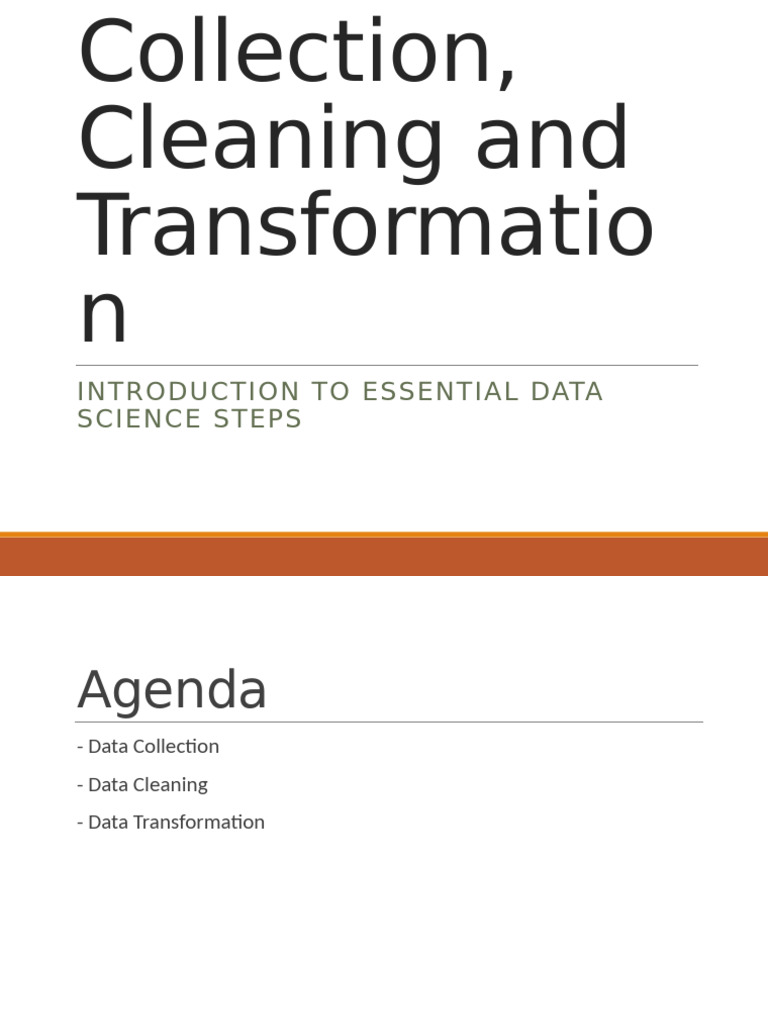 Data Collection Cleaning Preprocessing Presentation | PDF | Outlier | Data