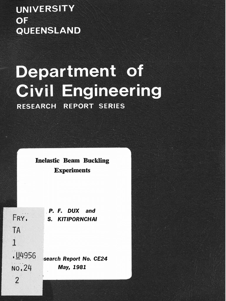 Inelastic Beam Buckling Experiments | PDF | Buckling | Beam (Structure)