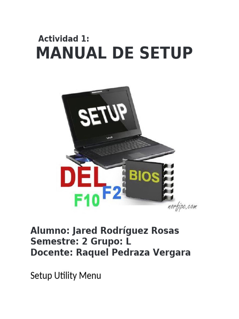 Jared Setup | PDF | Arranque | Bios