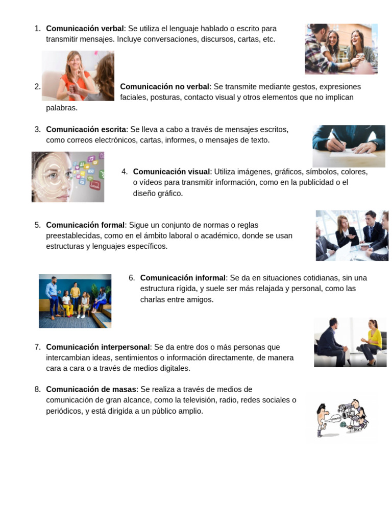 tipos de comunicacion | PDF