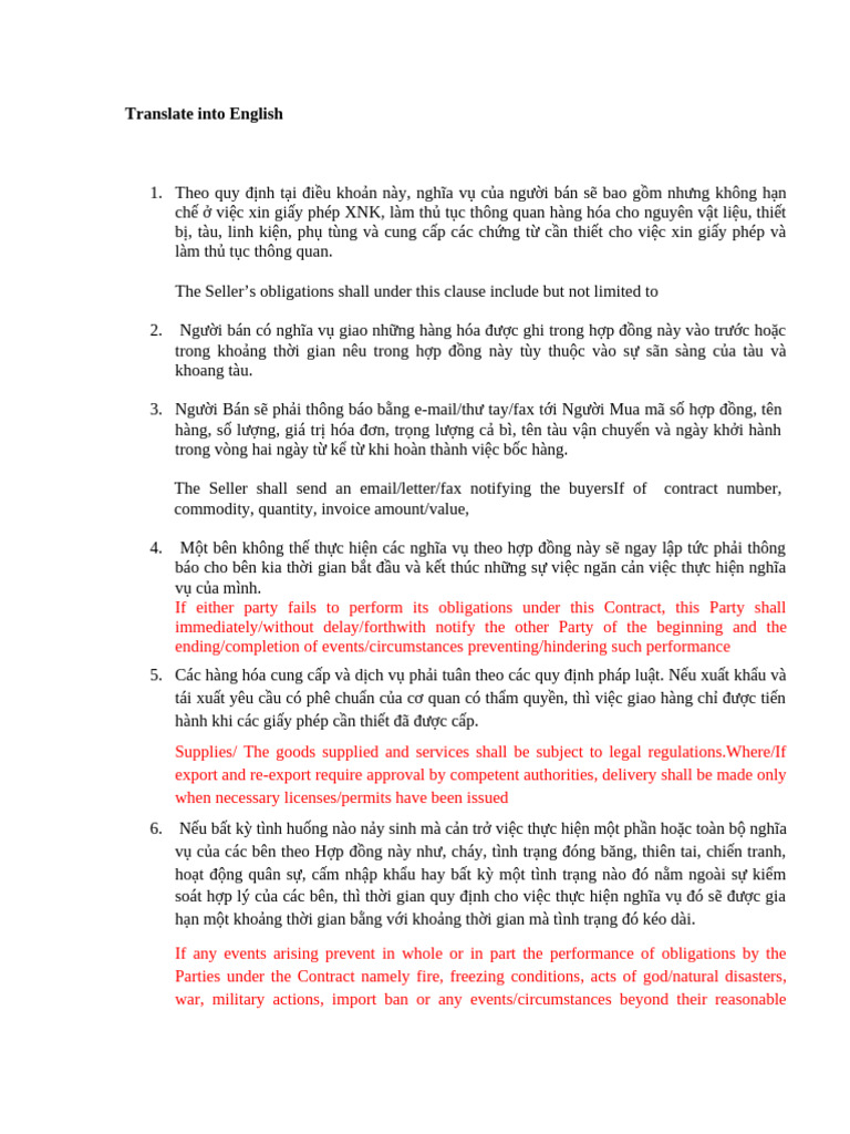 Chapter 1 - V - E Translation Exercise - To Sts | PDF