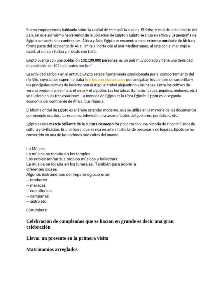 Egypto | PDF | Antiguo Egipto