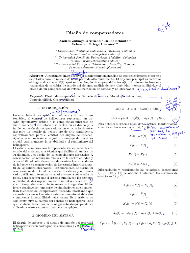Grupo4 Ss Reporte | PDF | Helicóptero | Determinante