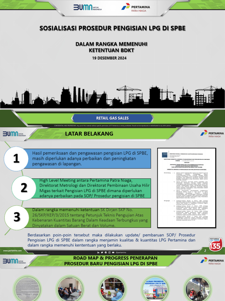 Materi Sosialisasi SOP Baru Pengisian LPG Di SPBE 20241219 | PDF