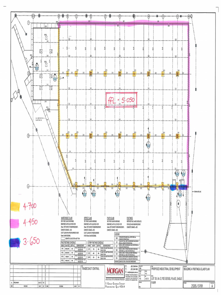 TAG - Footing RL Mark-Up | PDF