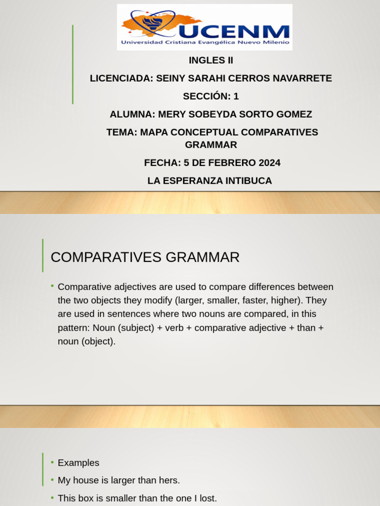 Conceptual Map of Comparative Grammar | PDF | Adjective | Linguistic ...