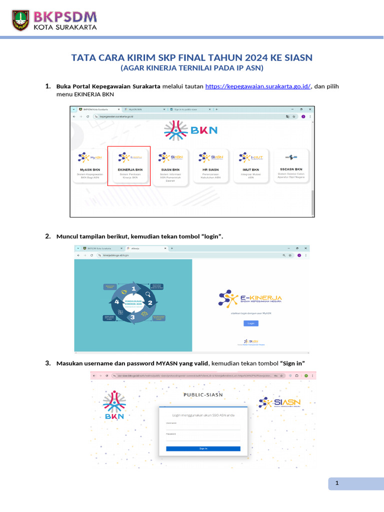 5 Tata Cara Kirim SKP Final 2024 Ke SIASN | PDF