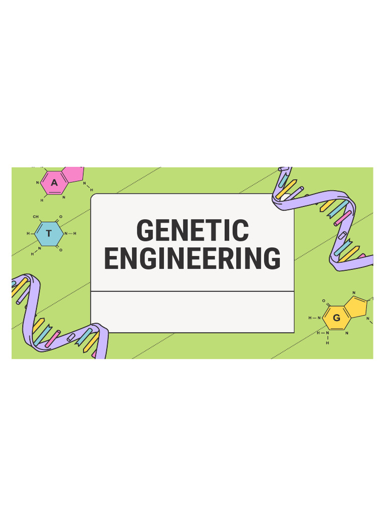 Genetic Engineering and GMOs Overview | PDF | Promoter (Genetics) | Plasmid