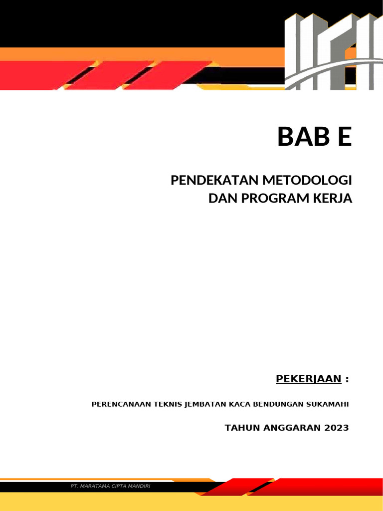 05. BAB E. METODOLOGI_EDIT FWP | PDF