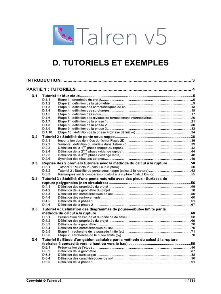 Manuel Talren v5 - Partie D | PDF