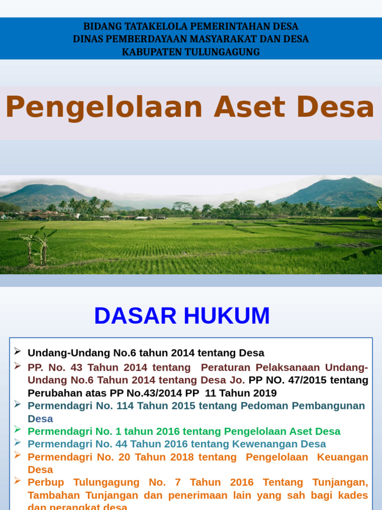 Materi Aset Desa | PDF