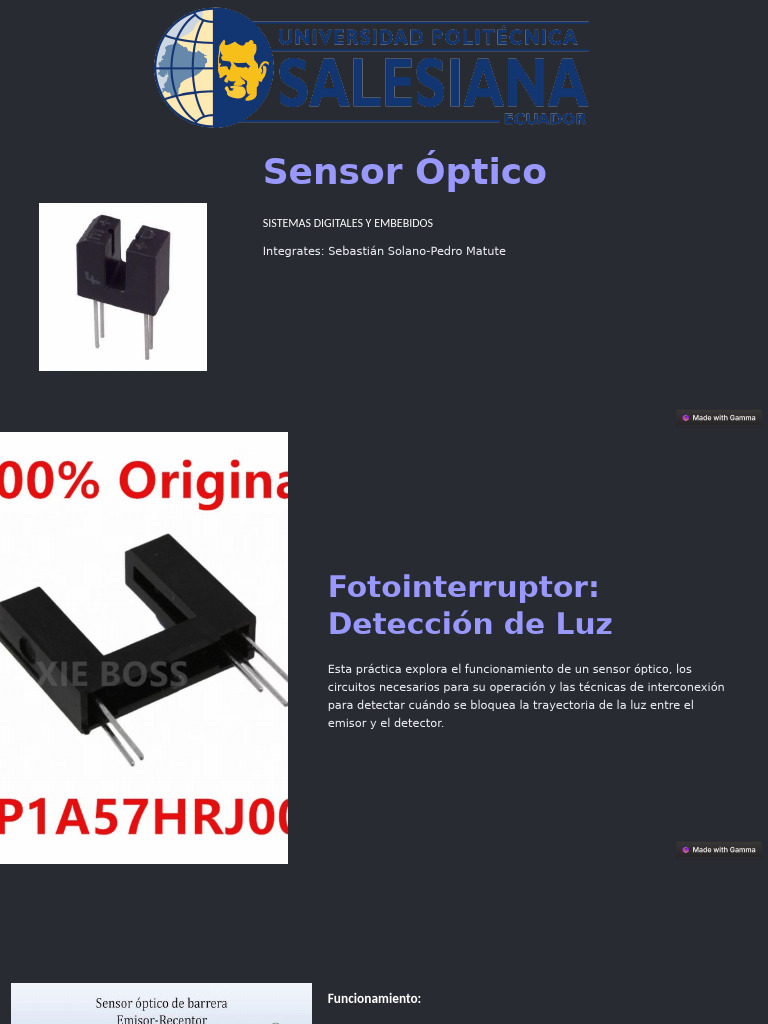 Sensor Óptico | PDF