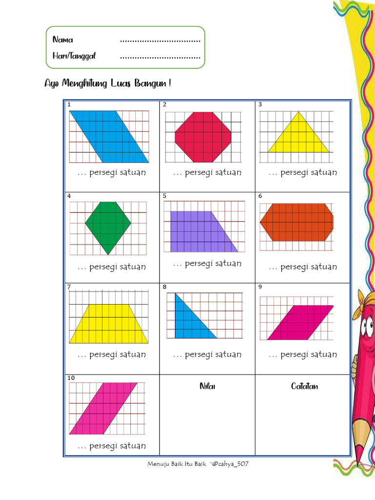 Luas Satuan Persegi 1 | PDF