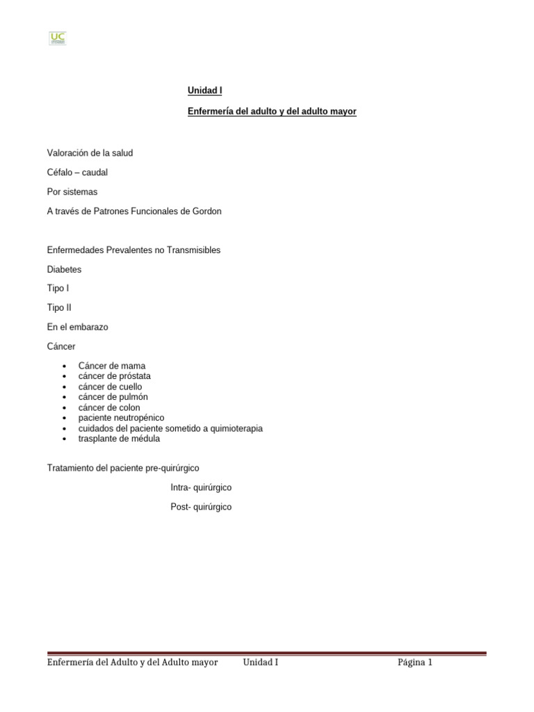 Valoracion - ECNT-Proceso Quirurgico 25 | PDF | Adultos | Vejez