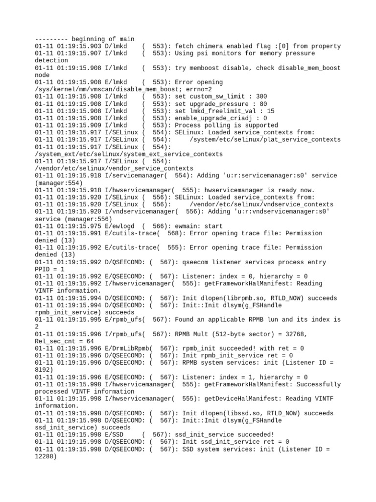 Logcat Prev CSC Log | PDF | Operating System Technology | System Software
