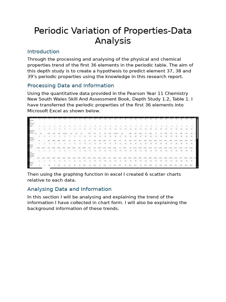Periodic Variation of Properties the Actual One | PDF | Ion | Chemical Bond
