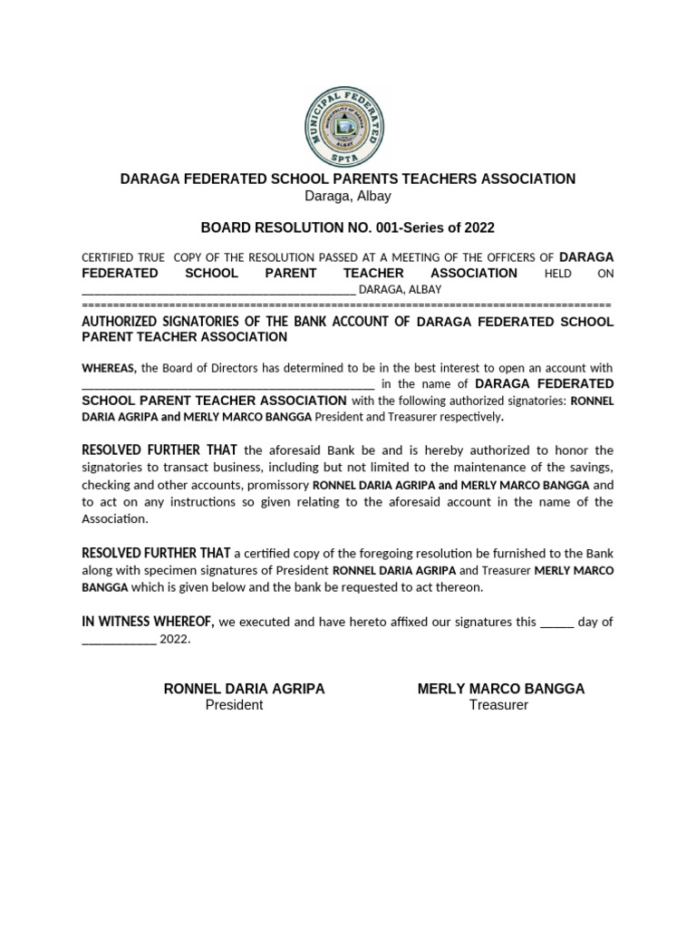 Bank-Reso-Municipal | PDF | Legal Documents | Government And Personhood