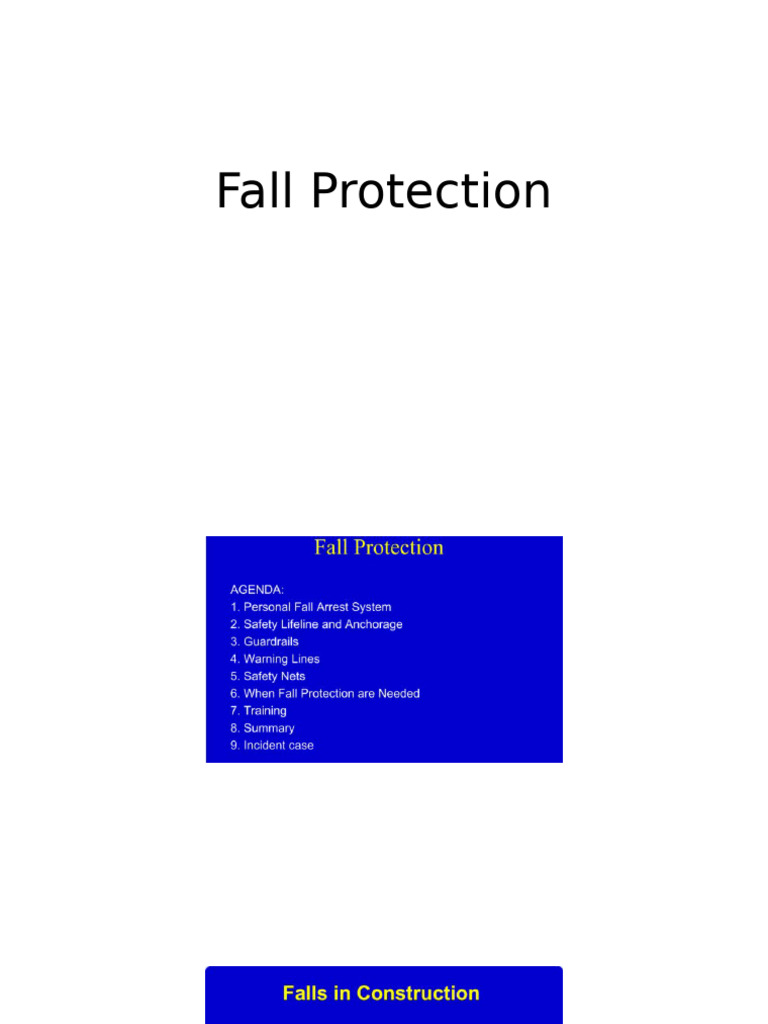 fall protection | PDF