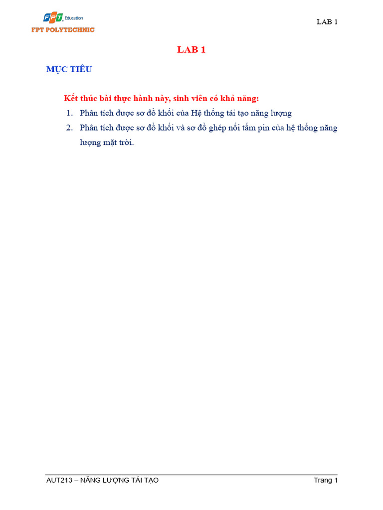 AUT213 Lab1-Nhom2 | PDF