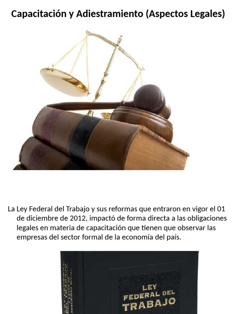 Capacitación y Adiestramiento (Aspectos Legales) | PDF | Business