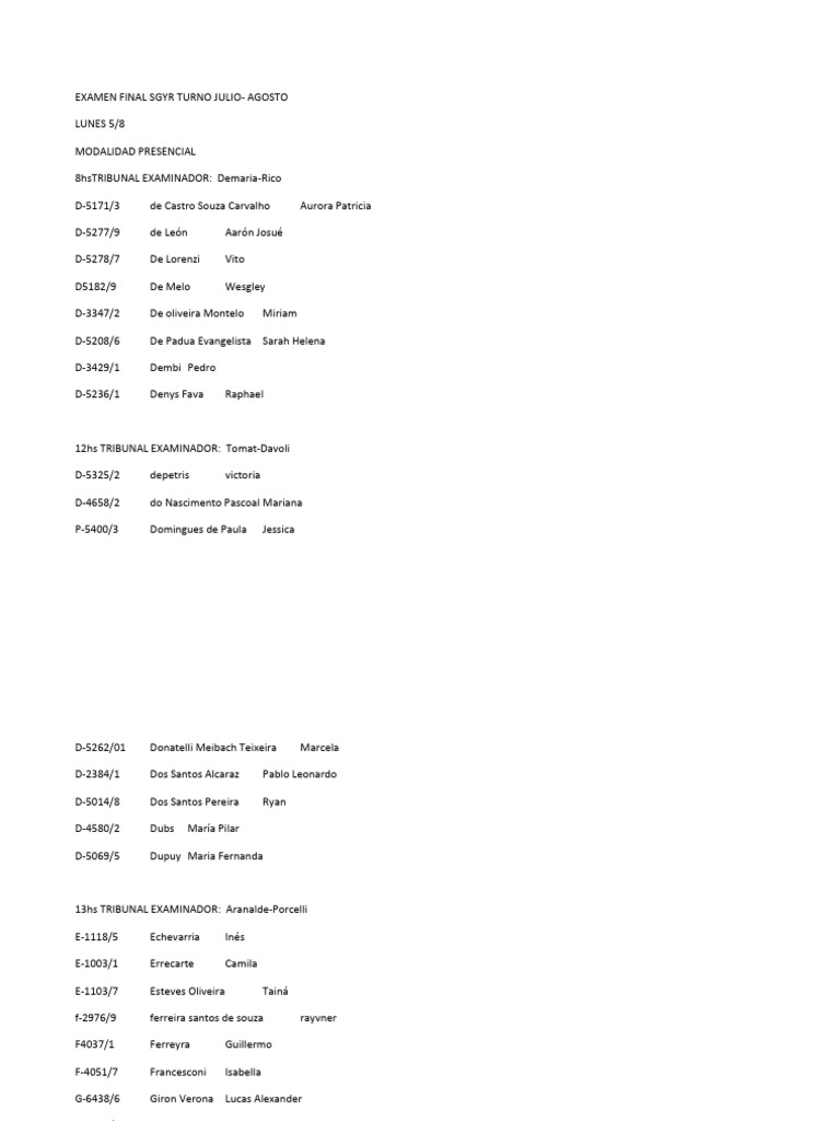 Lunes 5 Presencial Sgyr | PDF