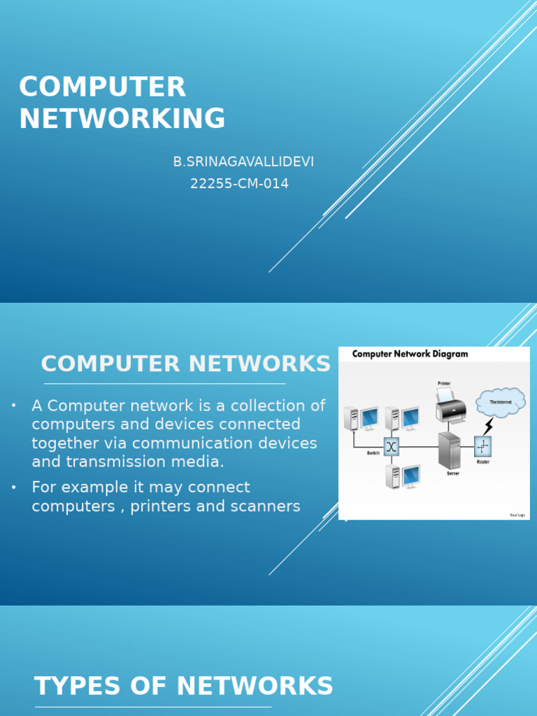 Computer Networking: B.Srinagavallidevi 22255-CM-014 | PDF