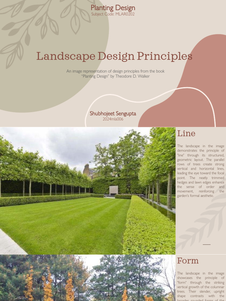 Principles of Landscape Planting Design | PDF | Composition (Visual ...