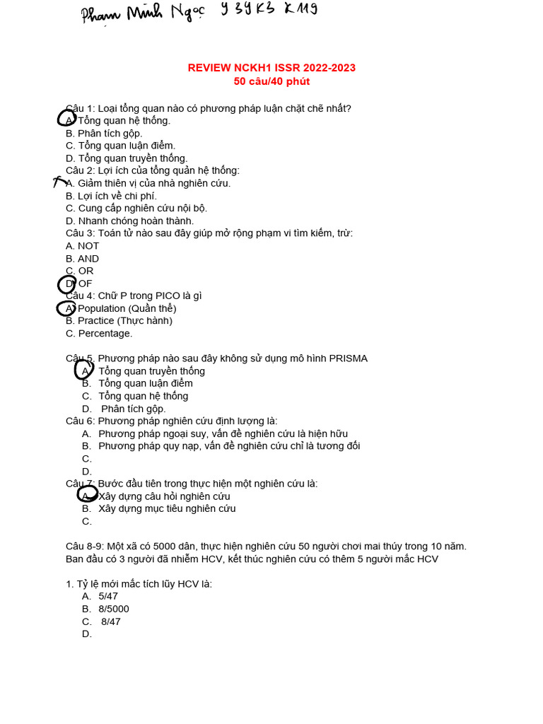 Review NCKH1 CLB Issr 2022 2023 PDF | PDF