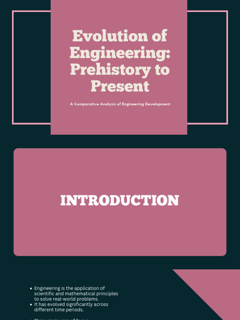 Evolution of Engineering Prehistory To Present - 20250203 - 114438 ...