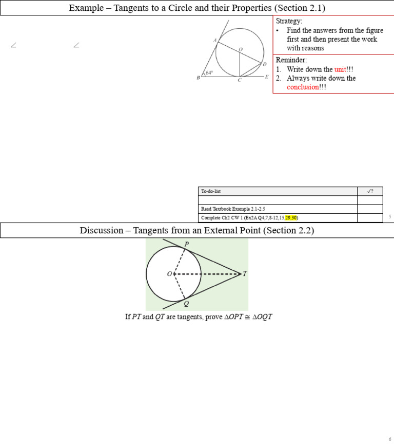 5A Ch2 Tangents To Circles-3 | PDF