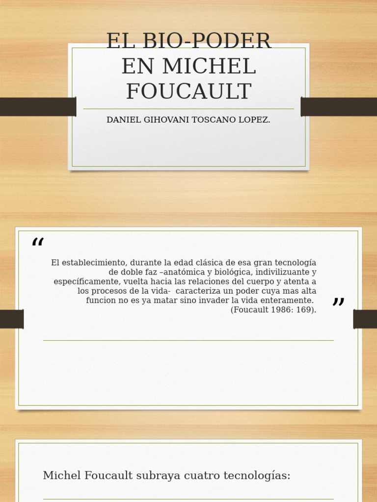 EL BIO-PODER EN MICHEL FOUCAULT | PDF | Michel Foucault