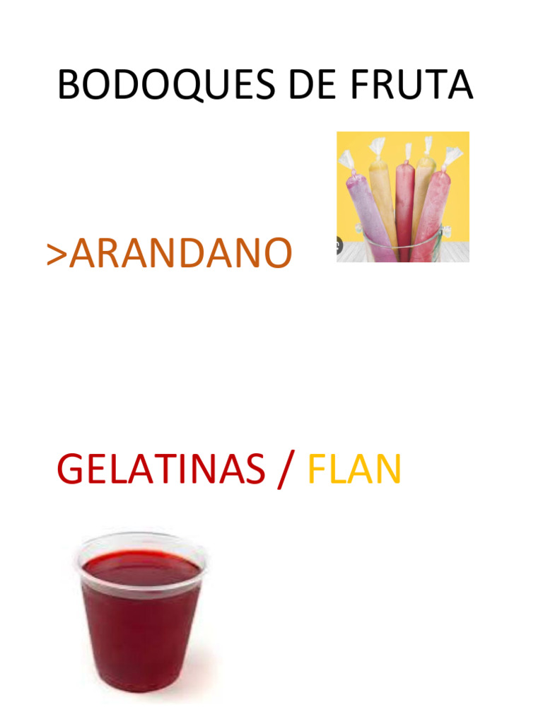 BODOQUES DE FRUTA | PDF