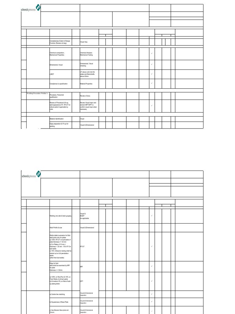 QAP-Fabricated and Machined Components For Structure | PDF | Mechanical ...